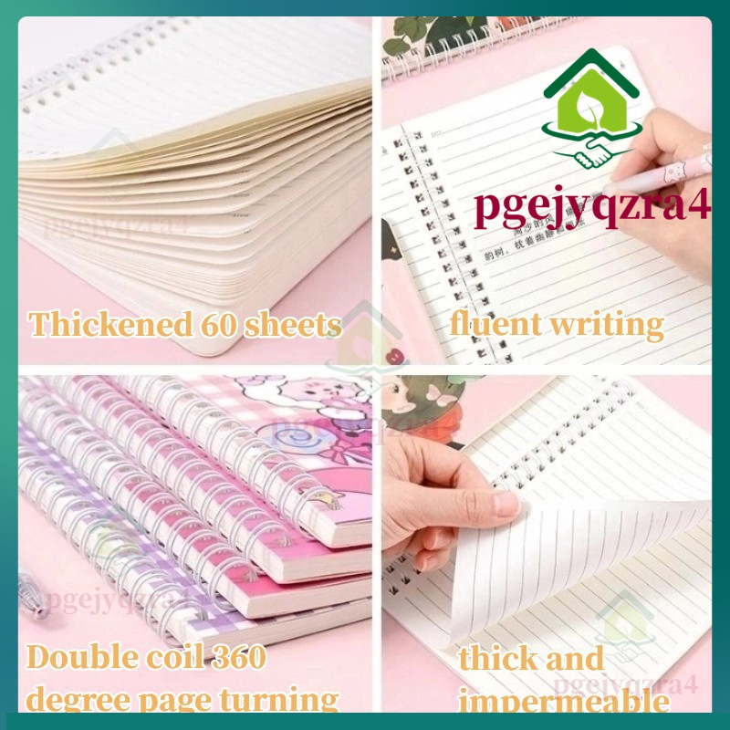 1PCS Thick A5 Spiral Spring Notebook 60 Sheets Aesthetic Notebook ...