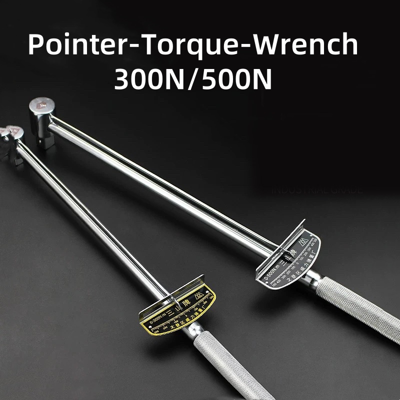 Pointer Socket Torque Wrench Tool 300N/500N Dial Torque Spanner Car ...