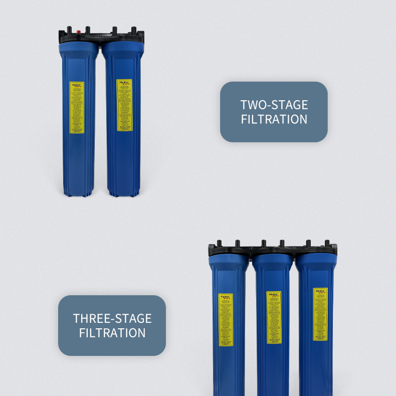 Hydropure 2/3/4 Stages 20 inch Deep Well Water Filter Housing Complete ...