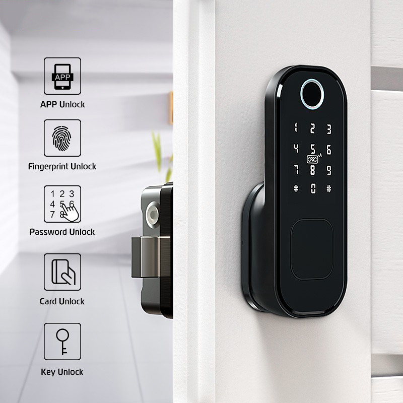 Fingerprint Door Lock Tuya WIFI Lock Waterproof Smart Lock Outdoor Gate ...