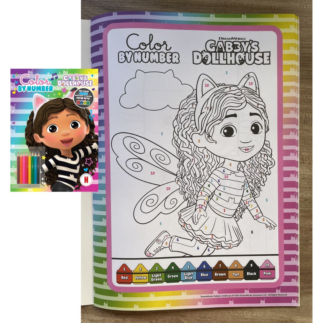 GABBY'S DOLLHOUSE Coloring and Sticker Activity Book (SINGLES, brand ...