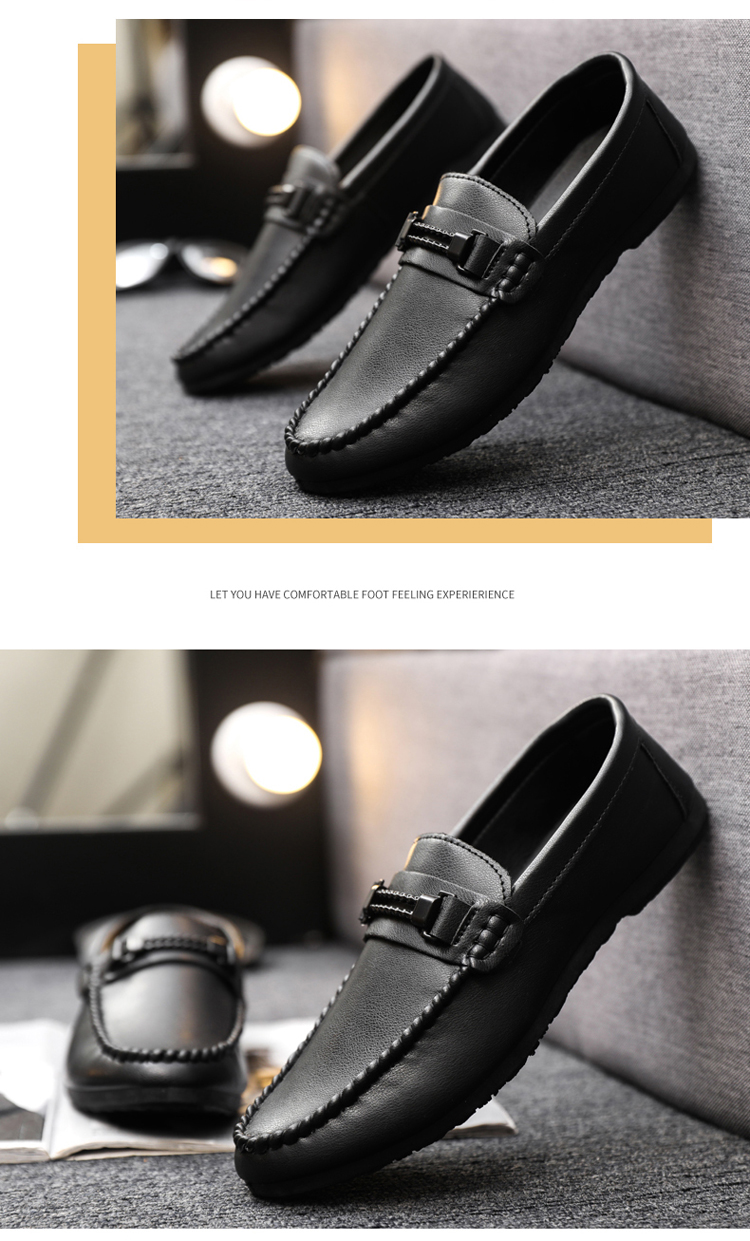 AD-ZiT New Fashion men Loafers Casual Breathable Leather Shoes Formal ...