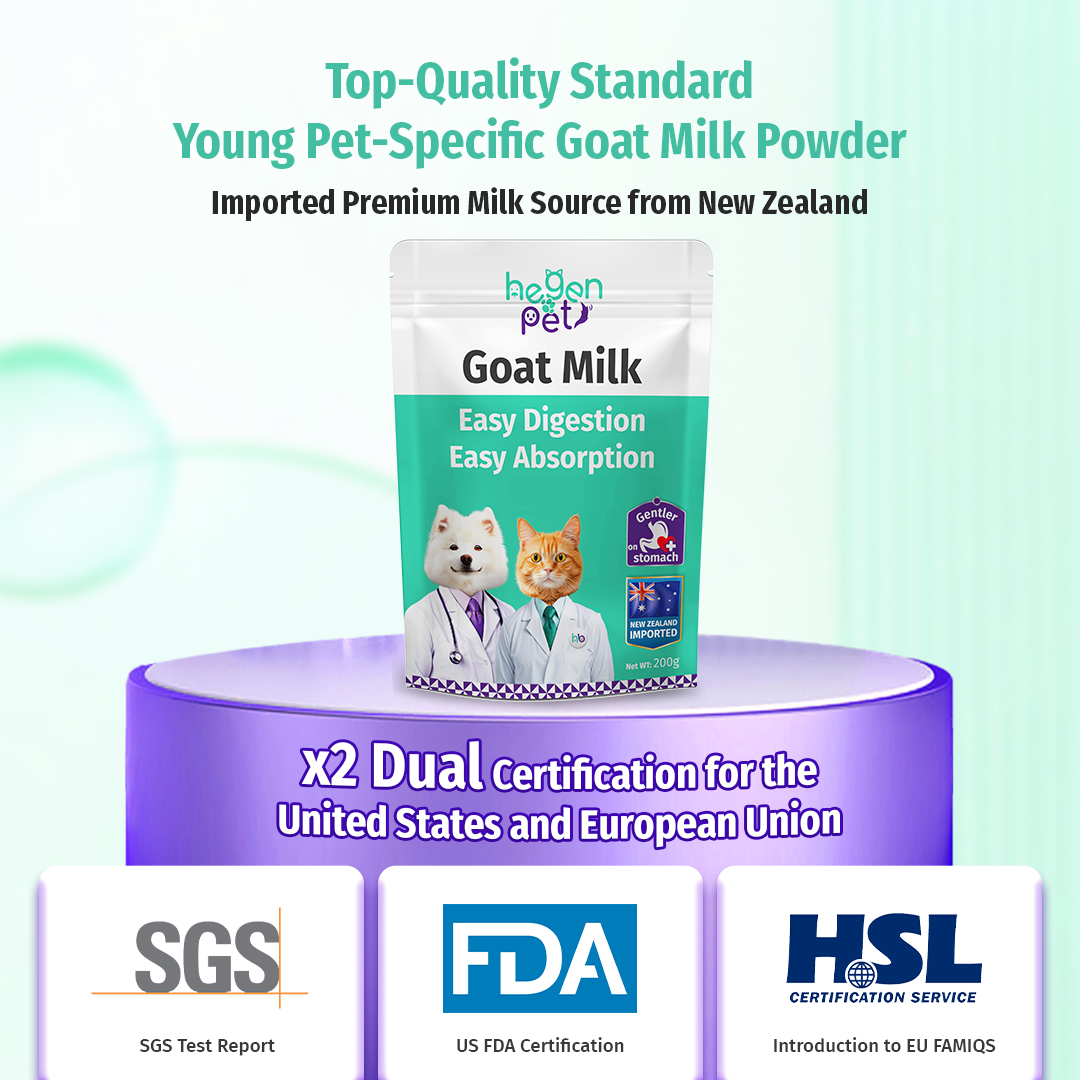 Hegen Pet Goats Milk Powder For Nutrition Supplement Appetite Booster ...