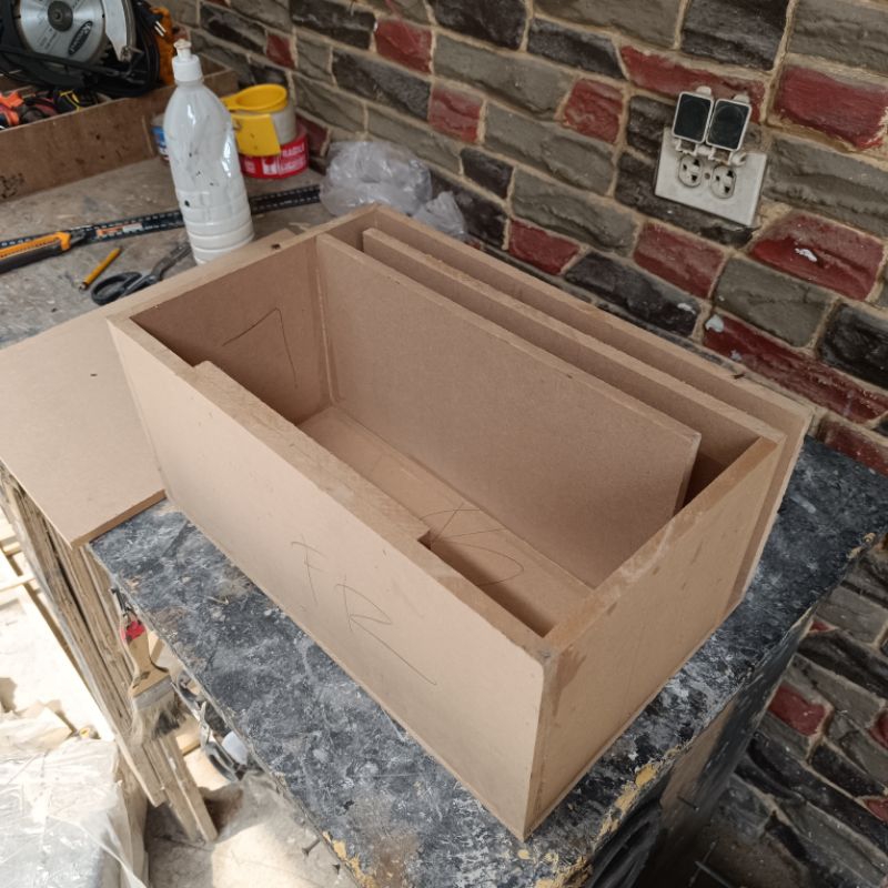 Single 6.5 Subwoofer Box 30hz Tuning Wide Side Ported Vented Speaker ...