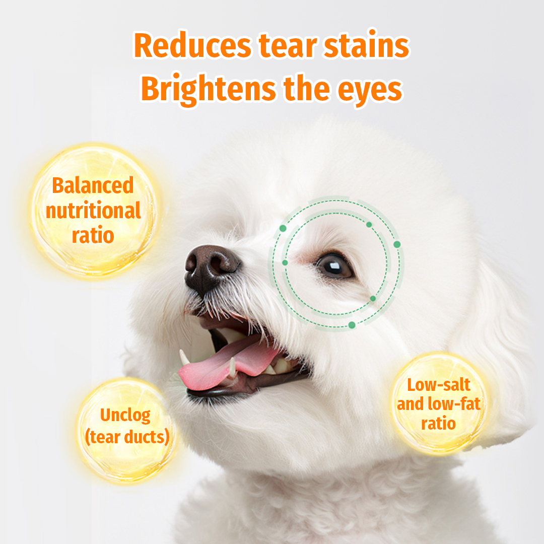 Cassiel Pet Puffed Dog Food Dry Food For Remove Tears Stain Promote ...