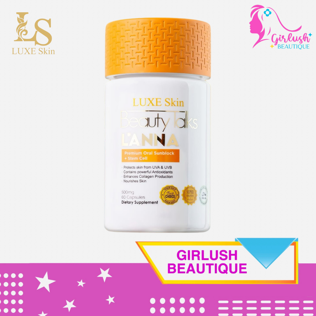 Luxe Skin Beauty Talks L'ANNA Premium Oral Sunblock + Stem Cell Capsules / Beauty Talks LANNA ...