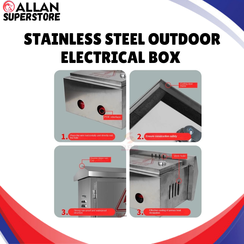 Allan Superstore Stainless Steel distribution box outdoor rain-proof ...