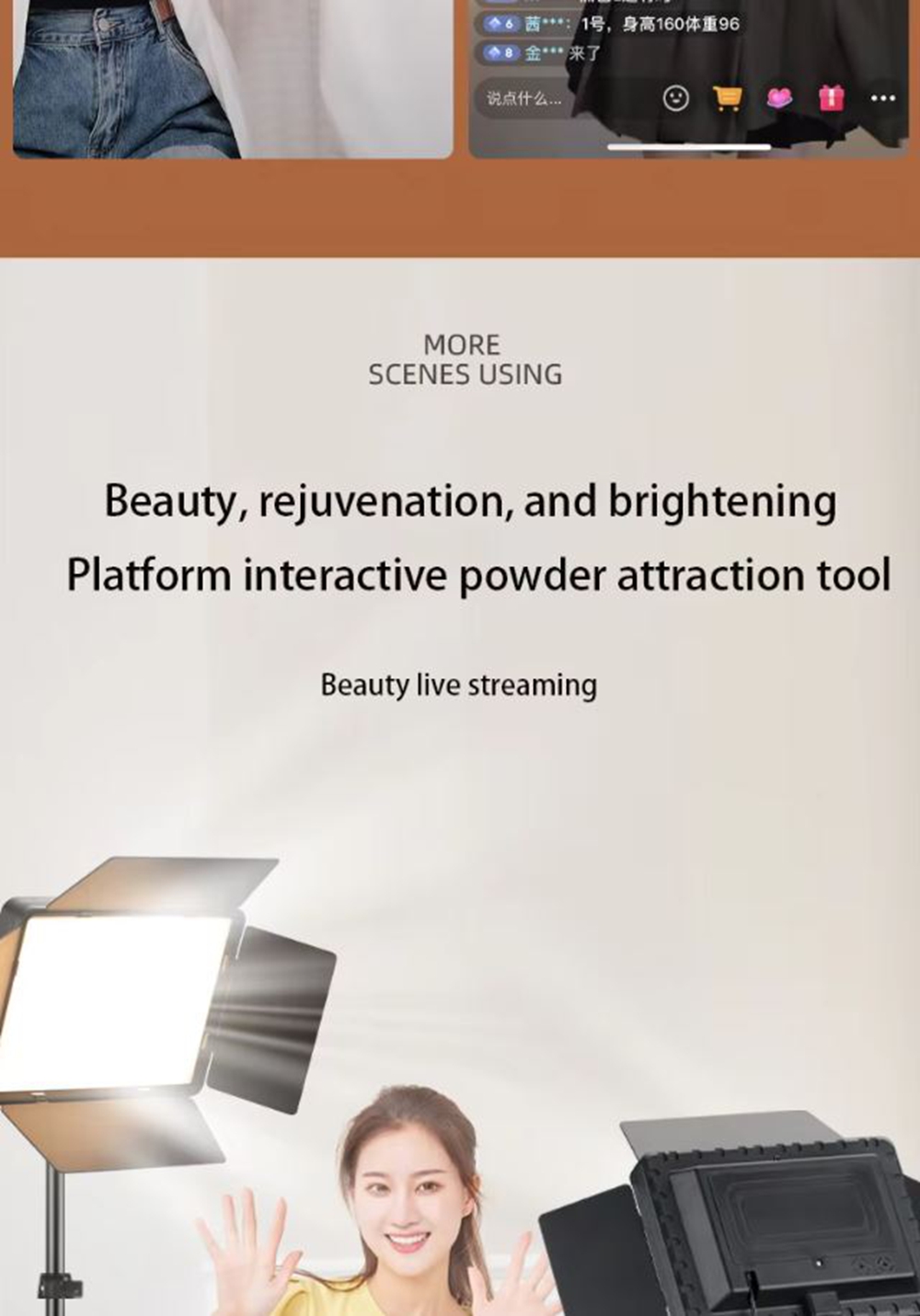 10/ 12 /17 Inch LED Video Baffle Light Panel with Tripod Stand & Remote ...