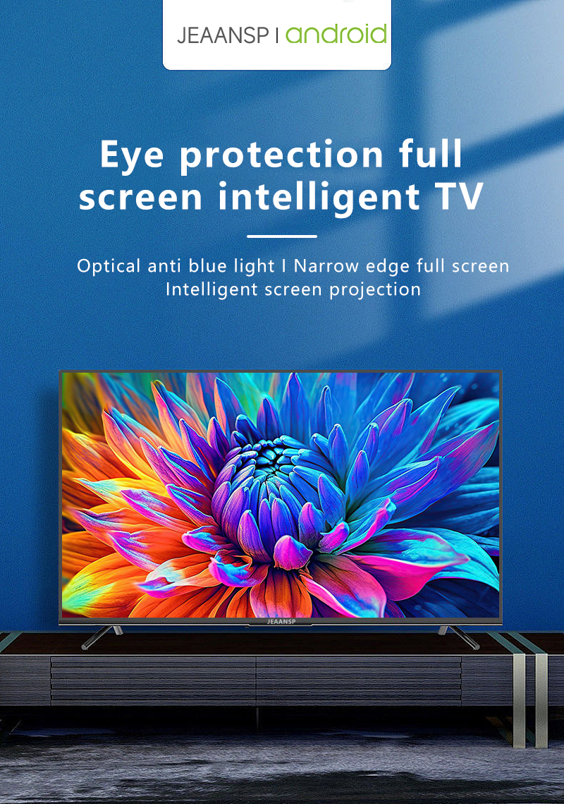 JEAANSP LED Smart TV 32 40 43 46 50 inch FHD Android 12TV IPTV WiFi ...