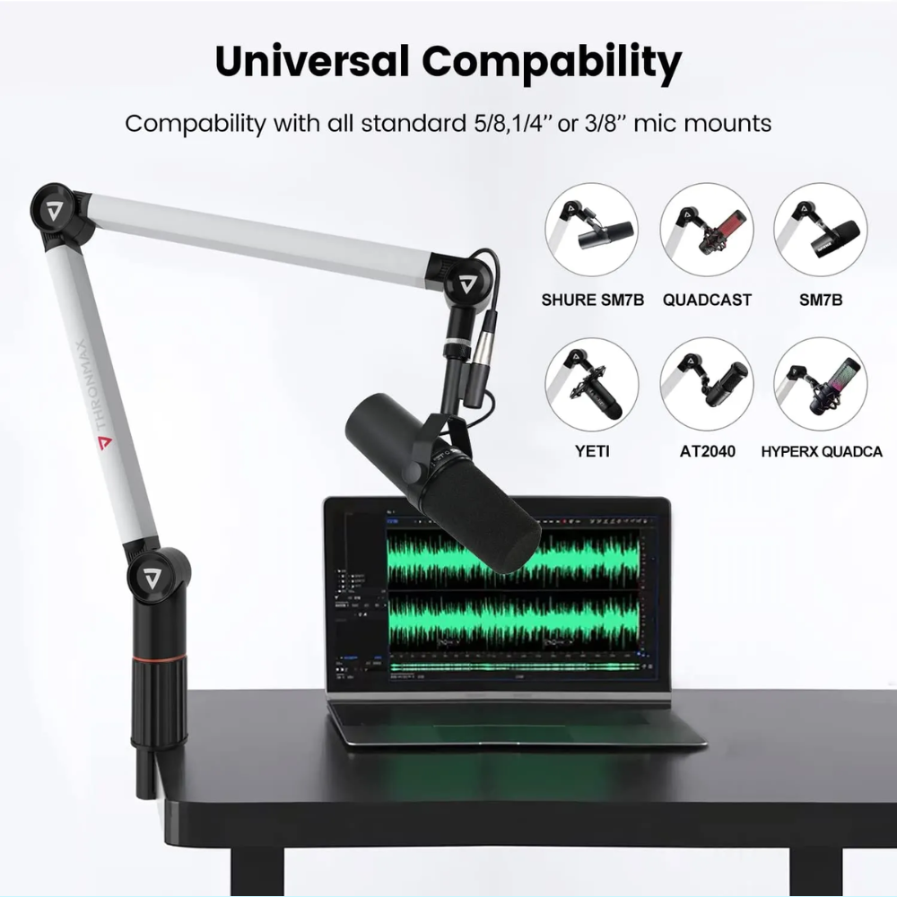 THRONMAX FLEX BOOM ARM (Designed for all Thronmax mics and other ...
