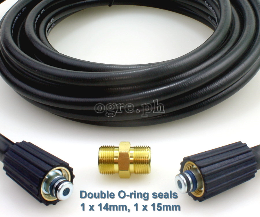 High Pressure Water Pipe 5M/10M/15M/20M Water Pipe Double-Head M22/15 ...