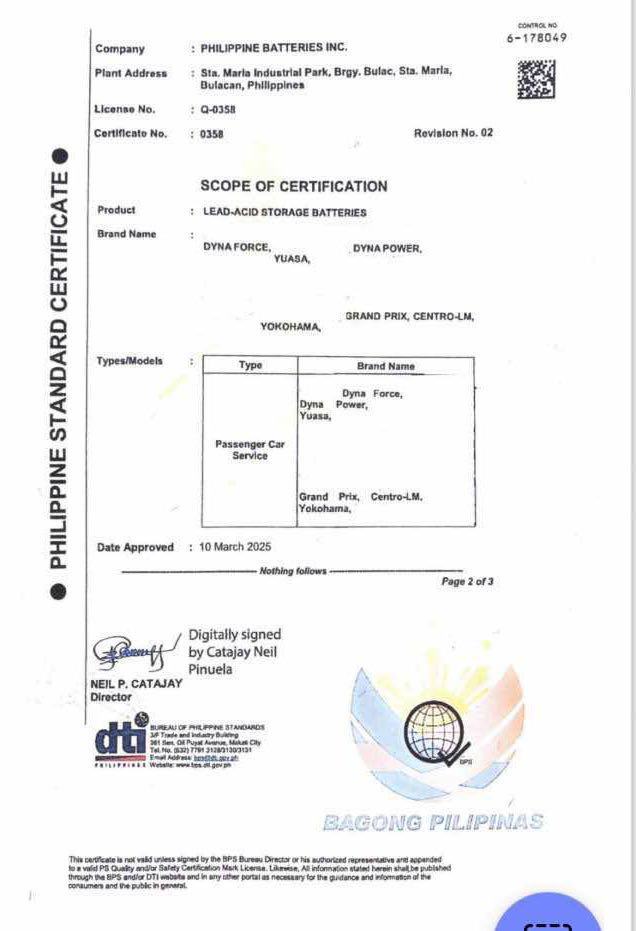 MAINTENANCE FREE NS40 Dyna Force Battery | Shopee Philippines