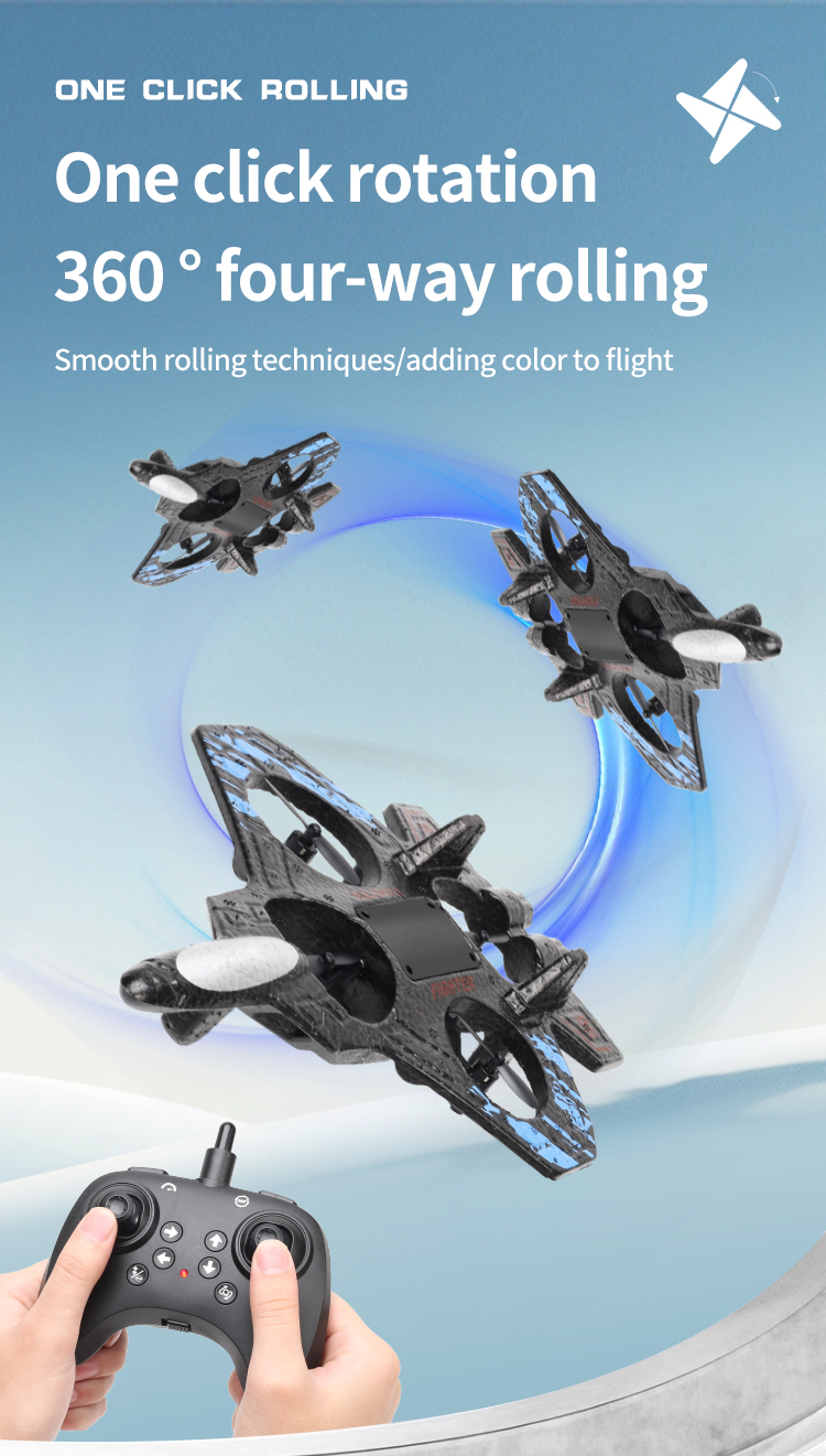 Remote Control Fighter Aircraft Toys Foam Helicopter Drone Children's ...