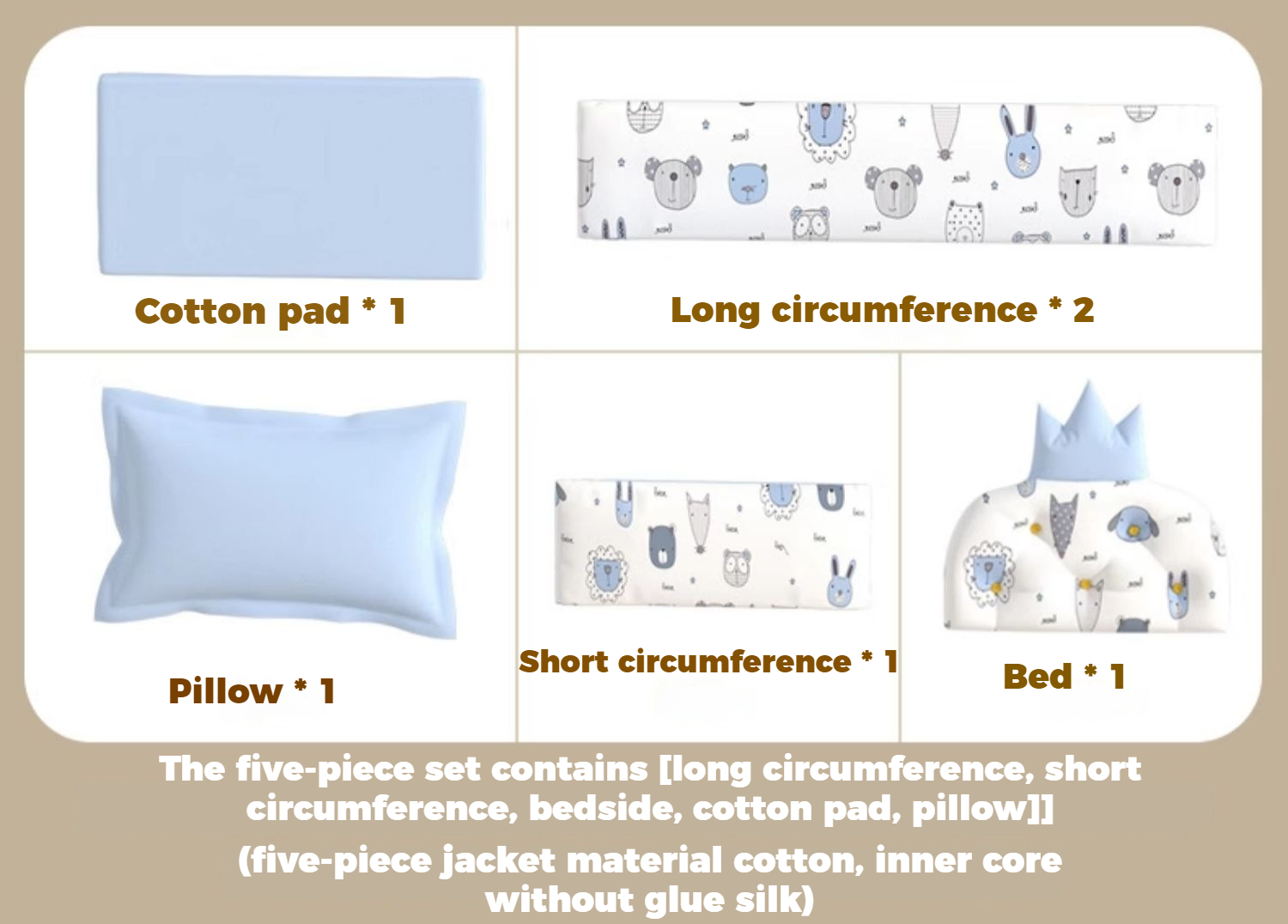 Baby Crib 7-in-1 - Solid Wood Convertible Crib for Baby, European Style ...