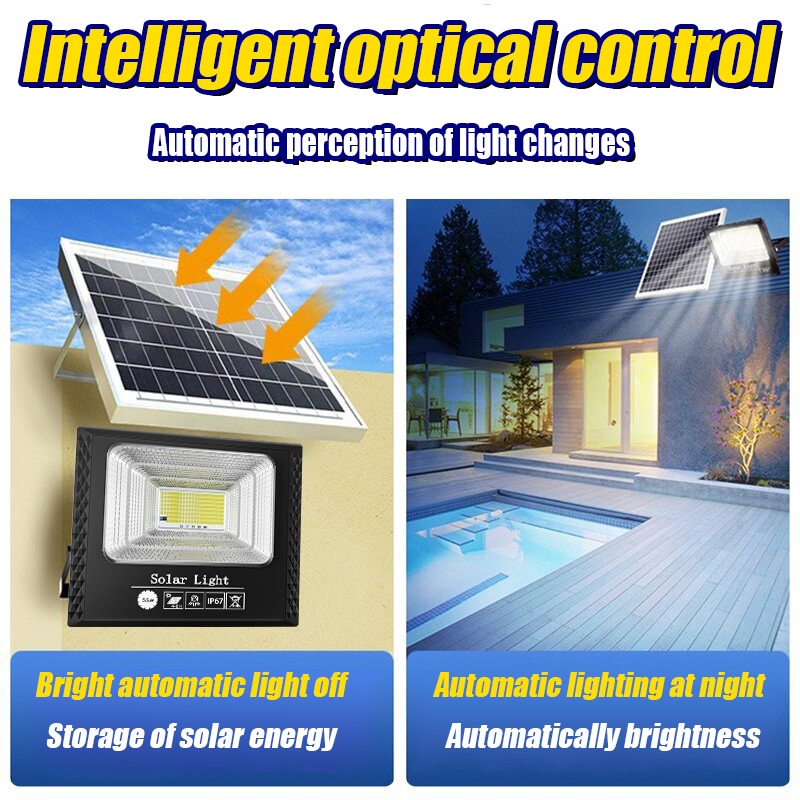 Solar flood light solar light outdoor waterproof indoor led lamp street ...