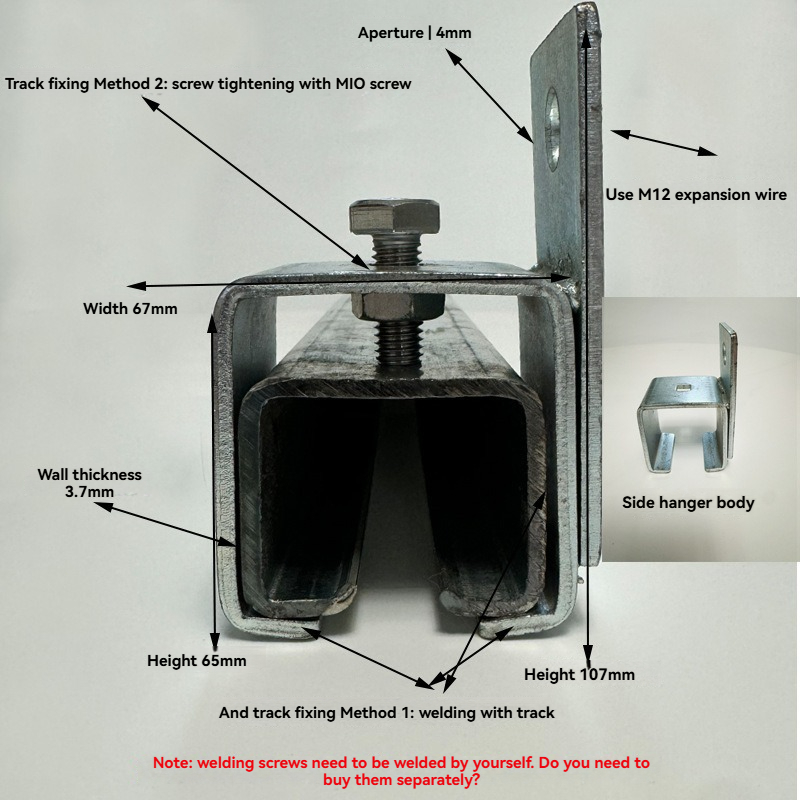【COD】heavy duty sliding door track Load Bearing 400KG sliding door ...