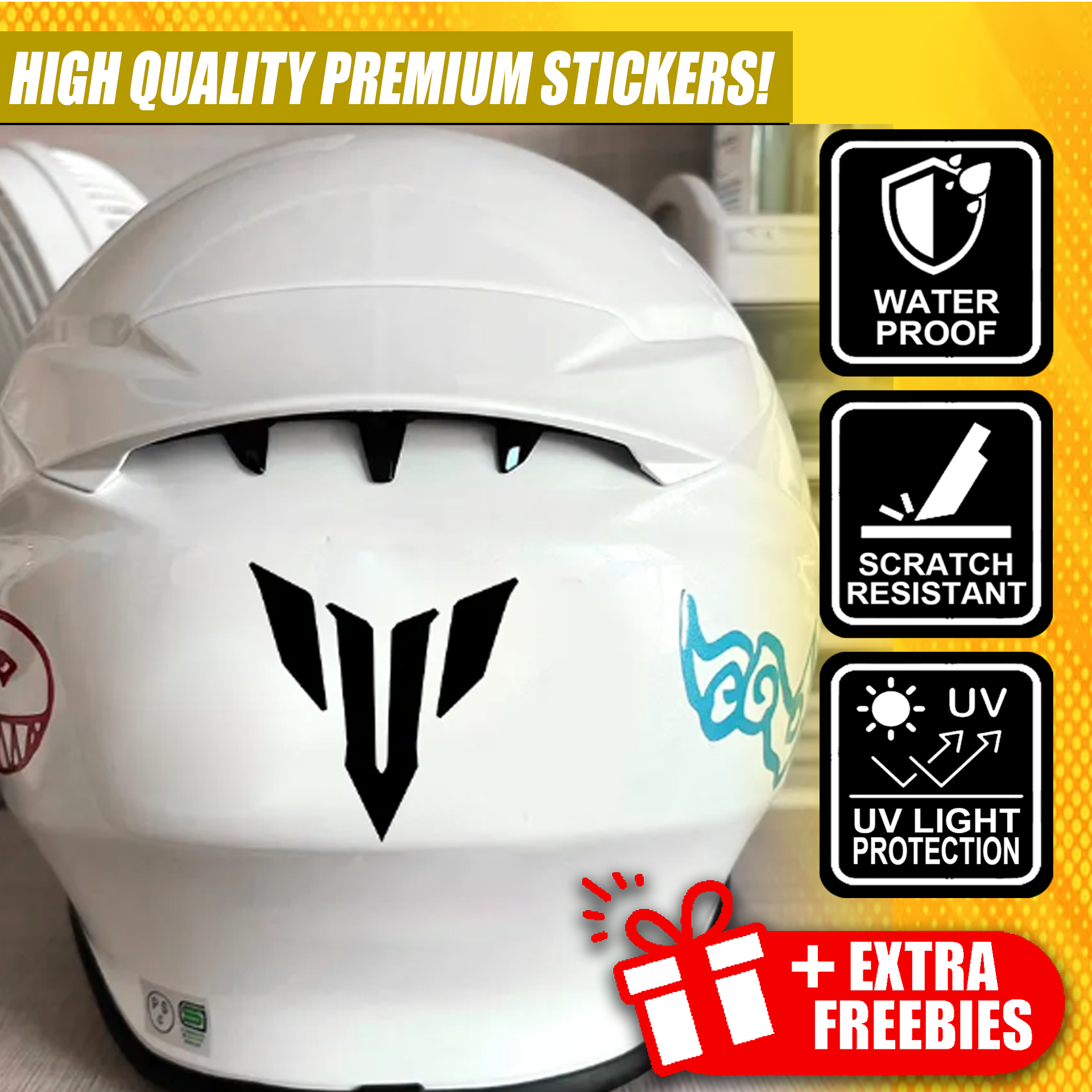 Racing Logo Sticker for Motorcycle Stickers Waterproof Motor Decals ...