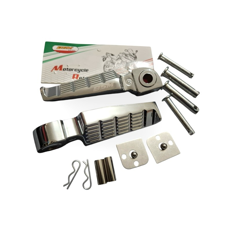 Footstep step rear footrest chrome G-CRAFT universal nmax pcx aerox mio ...