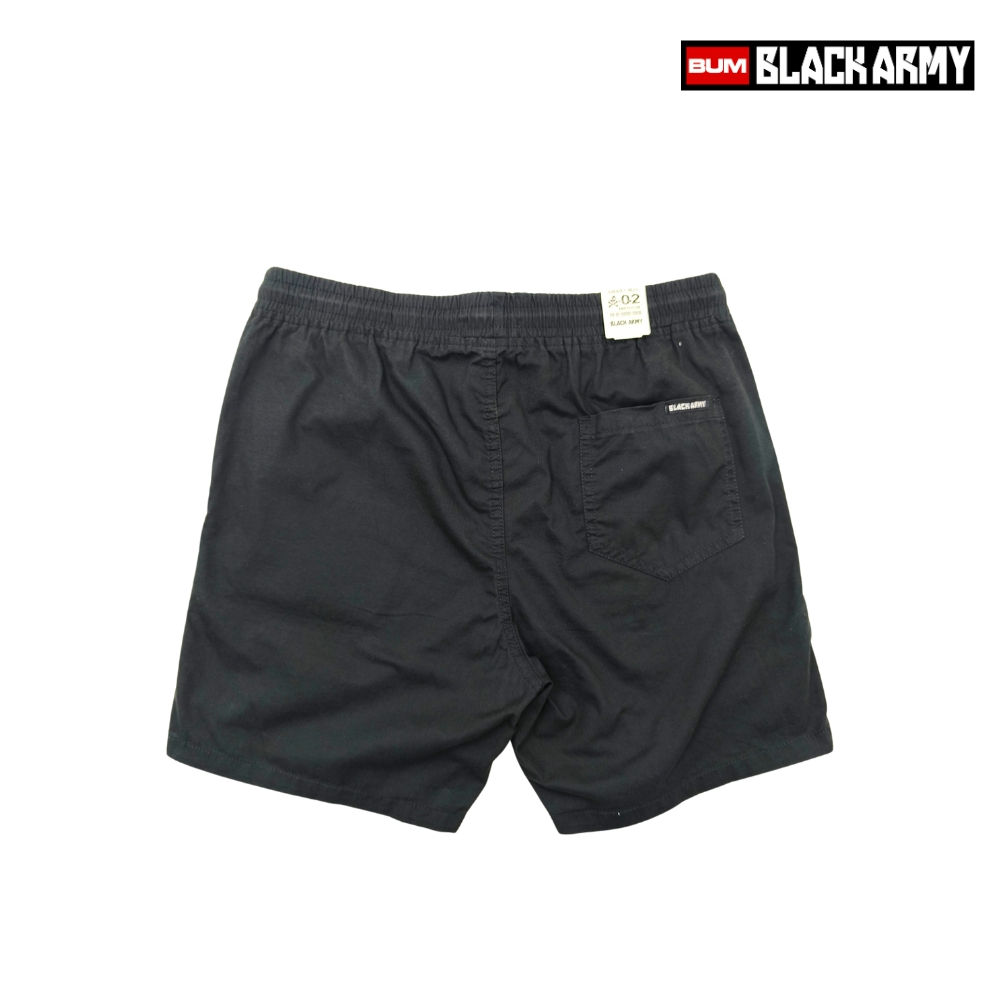BUM Black Army - Twill Easy Shorts Garterized with Drawstring and small ...
