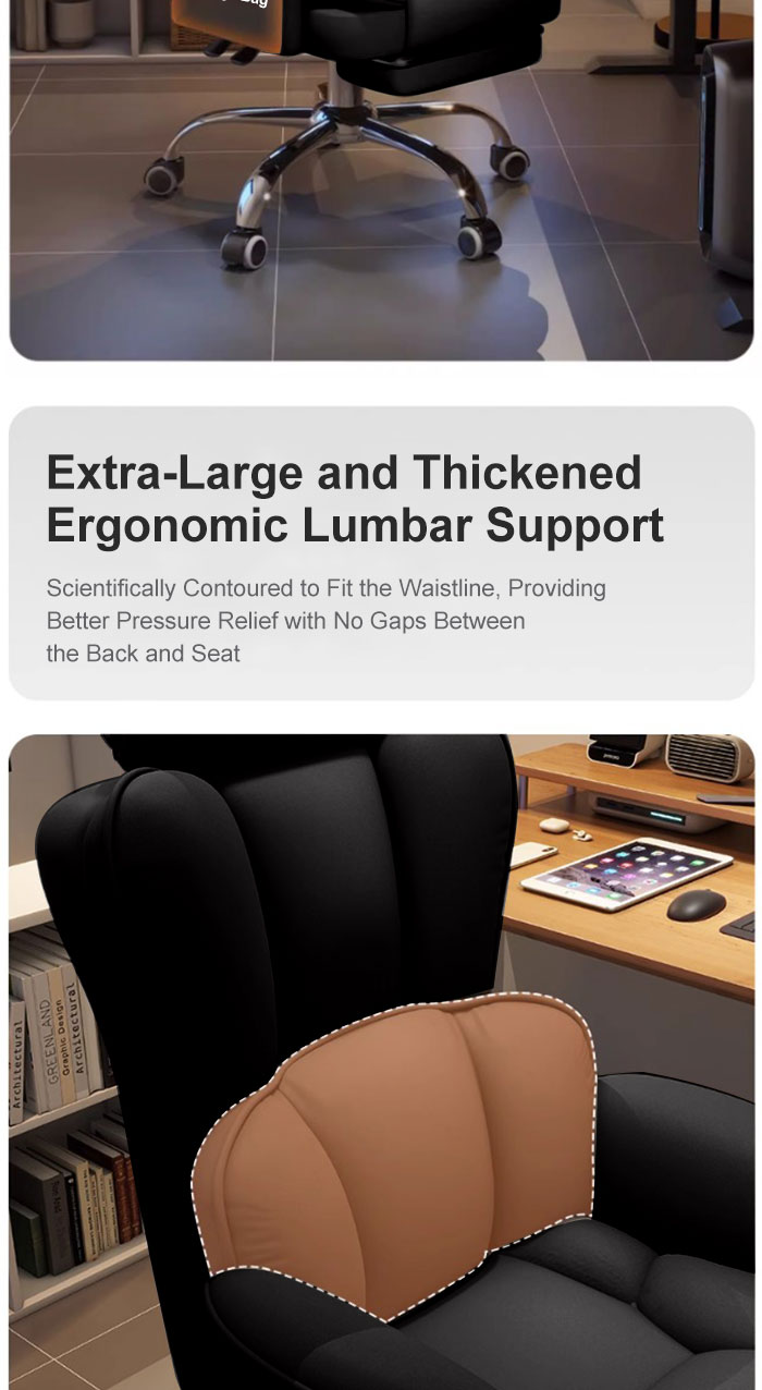 F&G Gaming chair Office chair ergonomic chair Lumbar Support chair ...