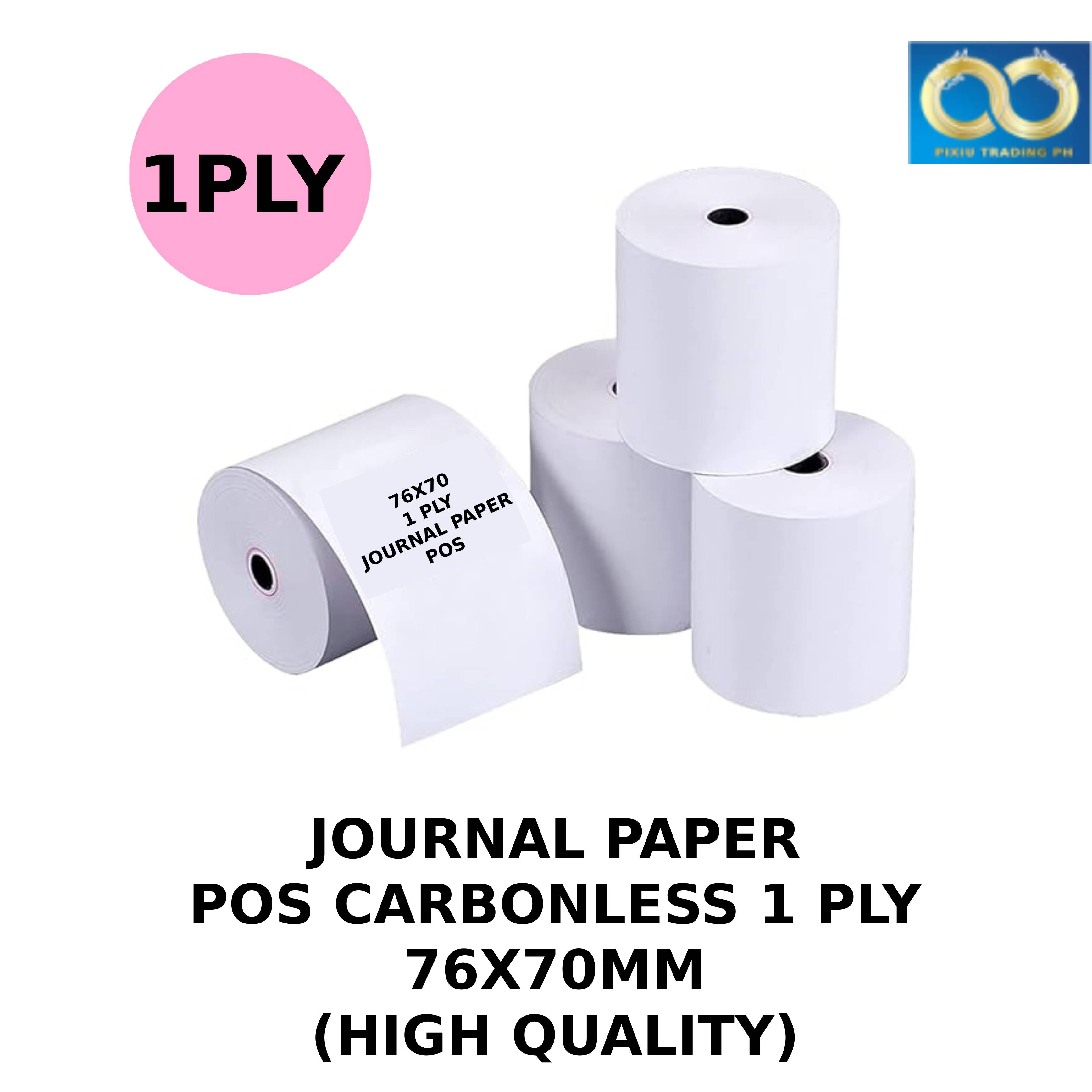 Journal Tape 76x70mm – 1 Ply POS Paper Roll | High Quality | For Cash ...