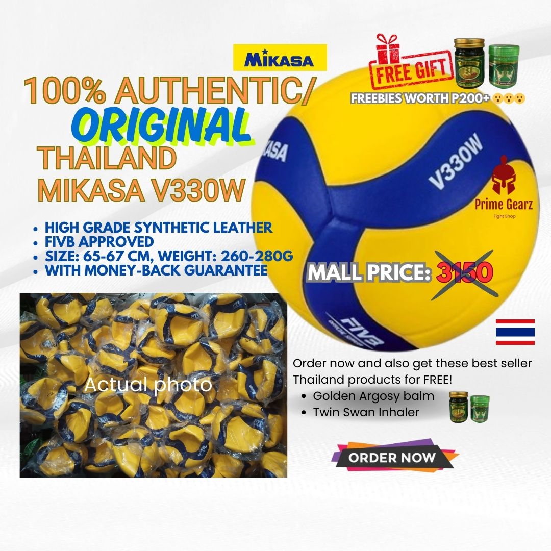 THAILAND ORIGINAL MIKASA V330W MIK-V330W size 5 (FIVB approved ...