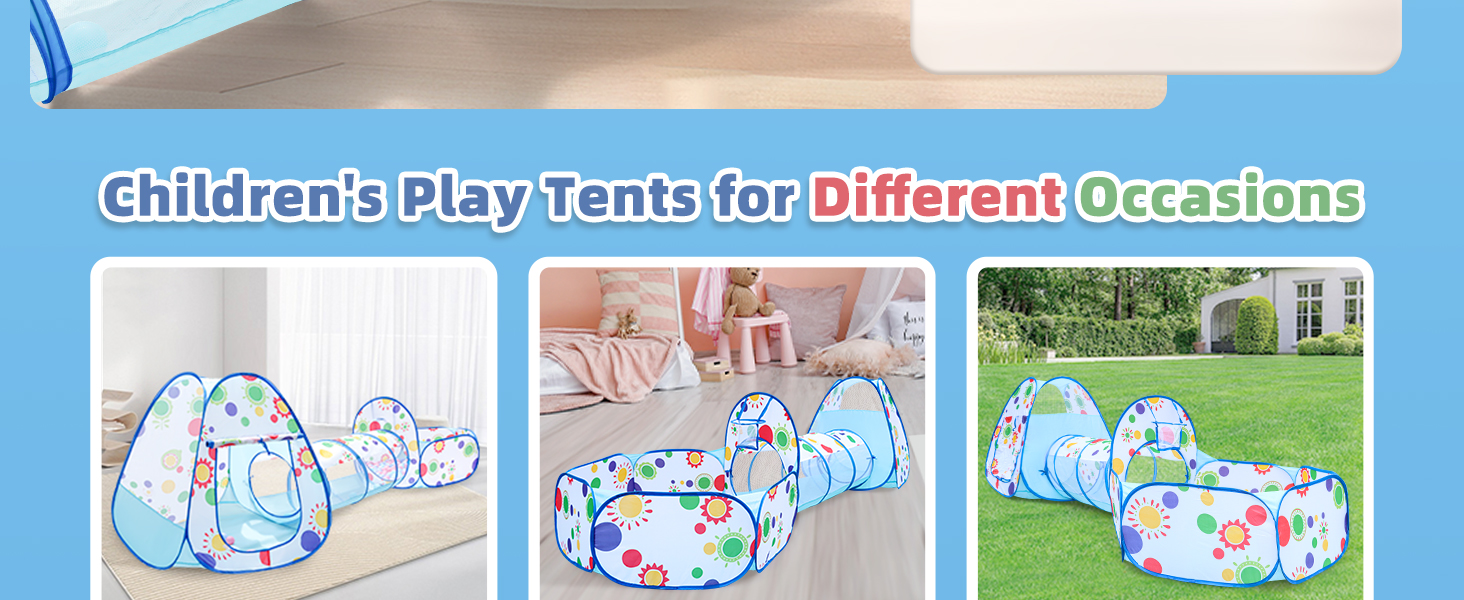 Goodies.kids 3Pcs Set Children Baby Play House Tent Tunnel Ball Pool ...