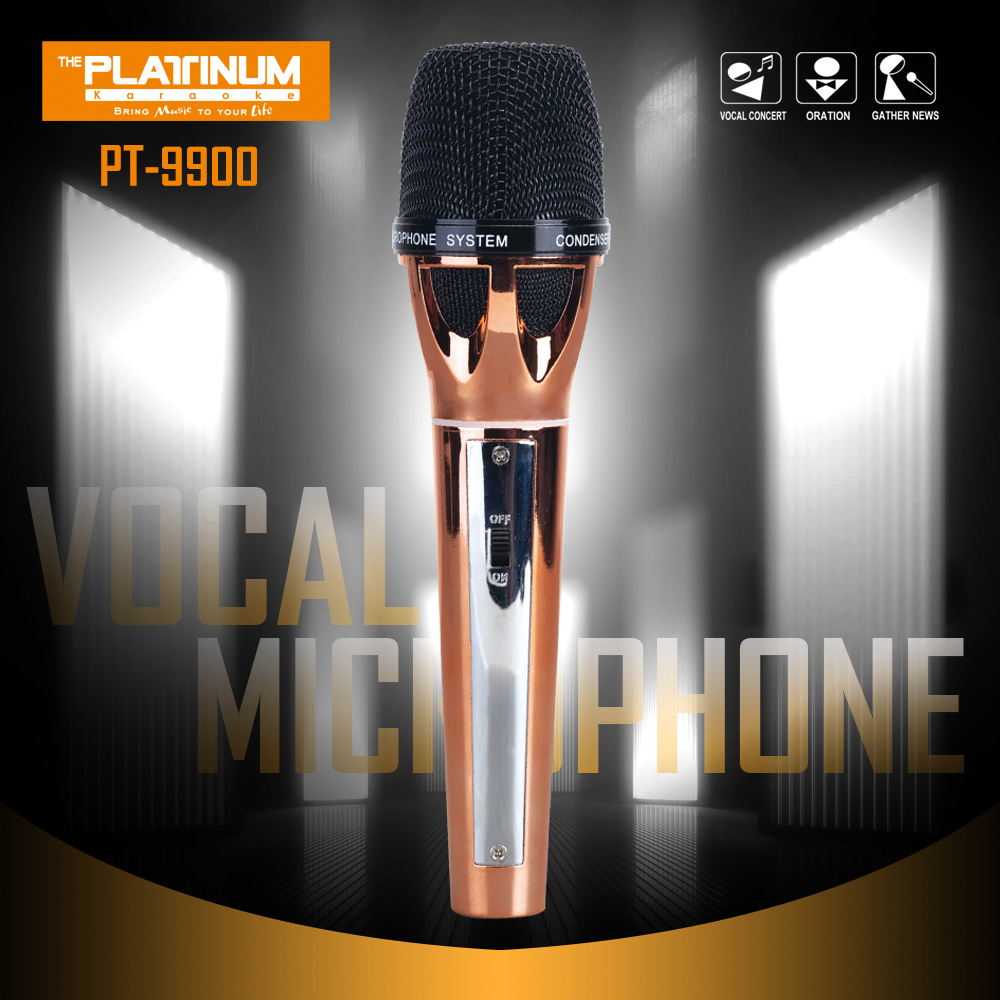 PLATINUM PT-9900 High-End Dynamic Wired Microphone | Shopee Philippines