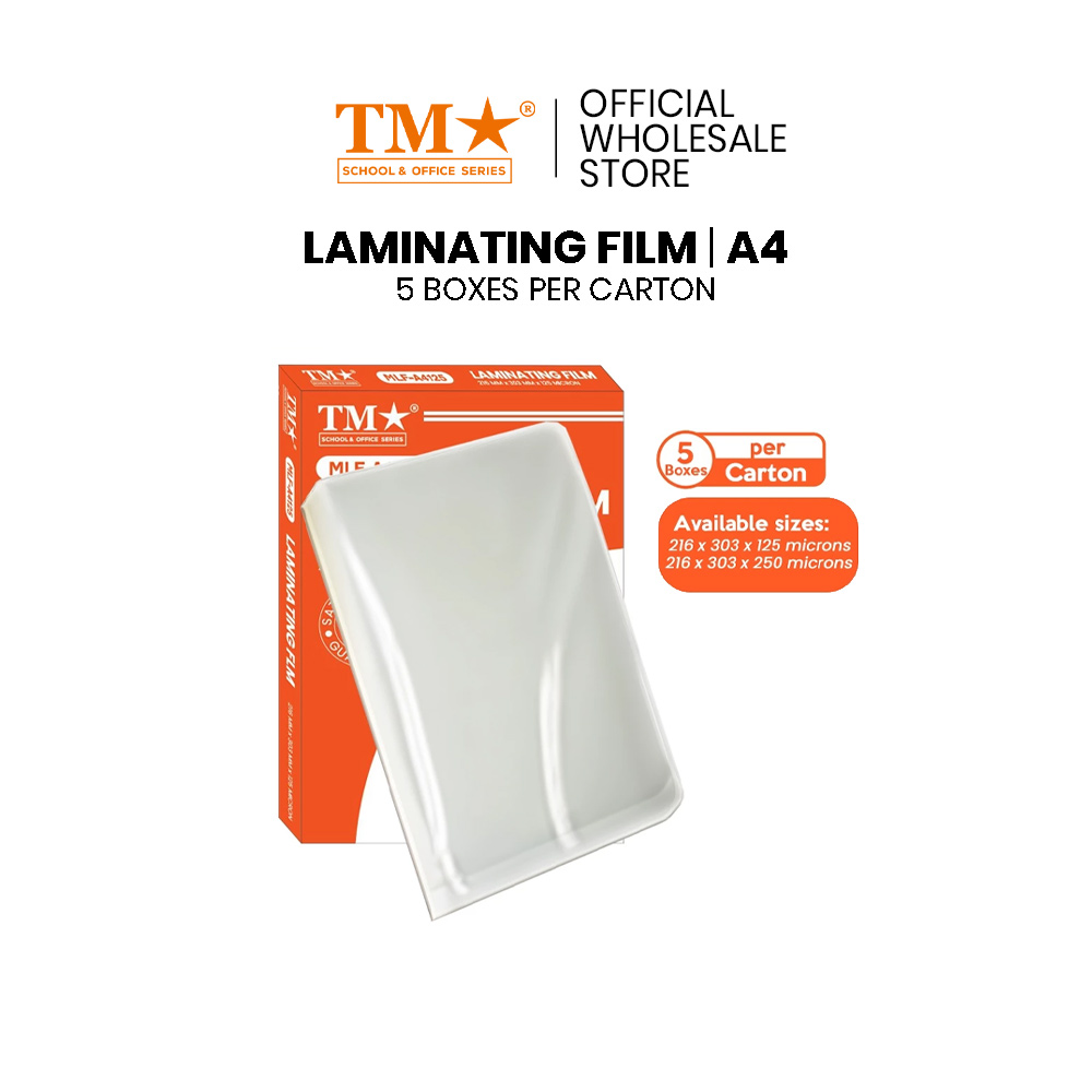 TM | 5 boxes Laminating Film A4 (MLF-A4) | Shopee Philippines
