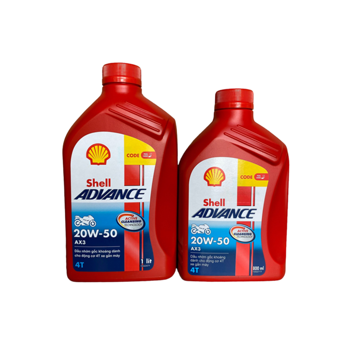 SHELL ADVANCE/SCOOTER AX3/AX5/AX7 800ml/1L 20W-40 GENUINE ENGINE OIL ...