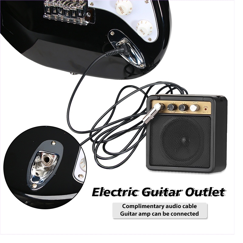 KAWES Electric Guitar Set with 3 Single Pickups Professional Electric ...