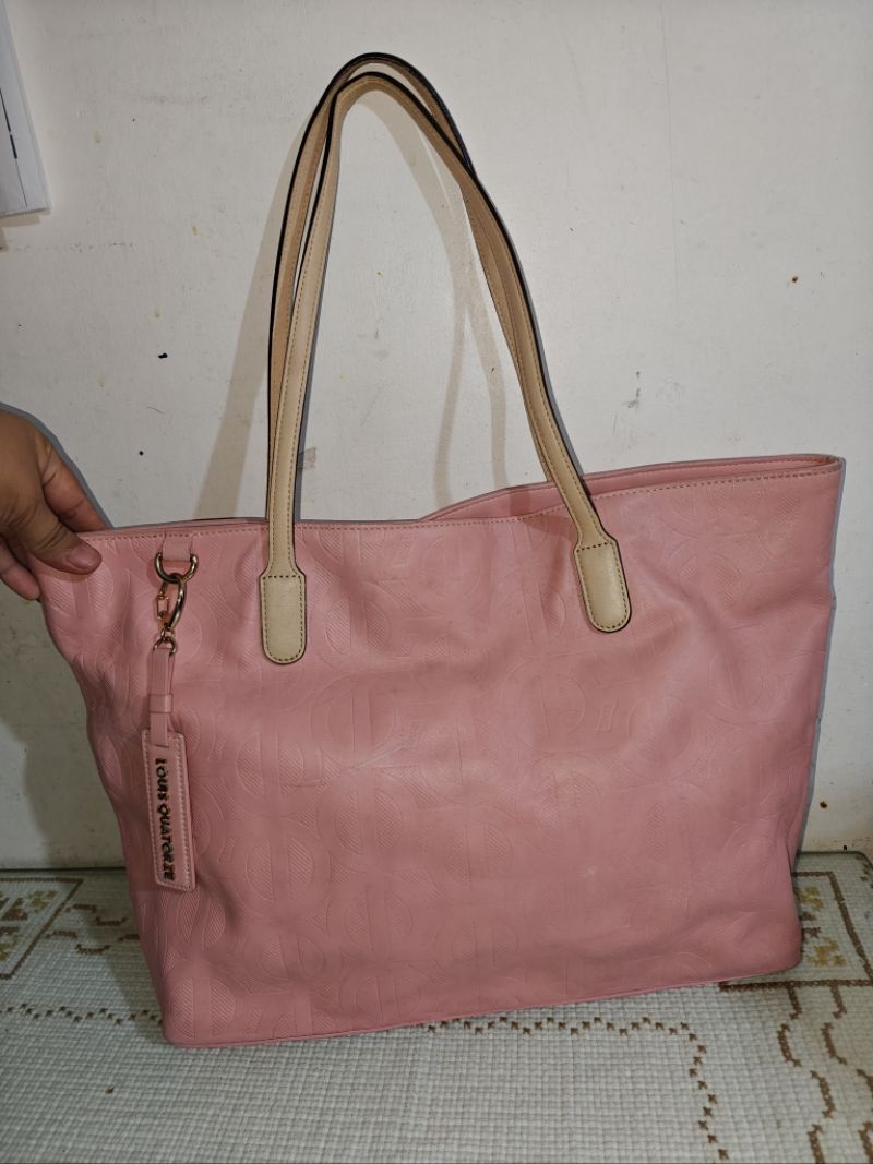 Prel-loved Louis Paris France Pink Tote Bag,Leather | Shopee Philippines