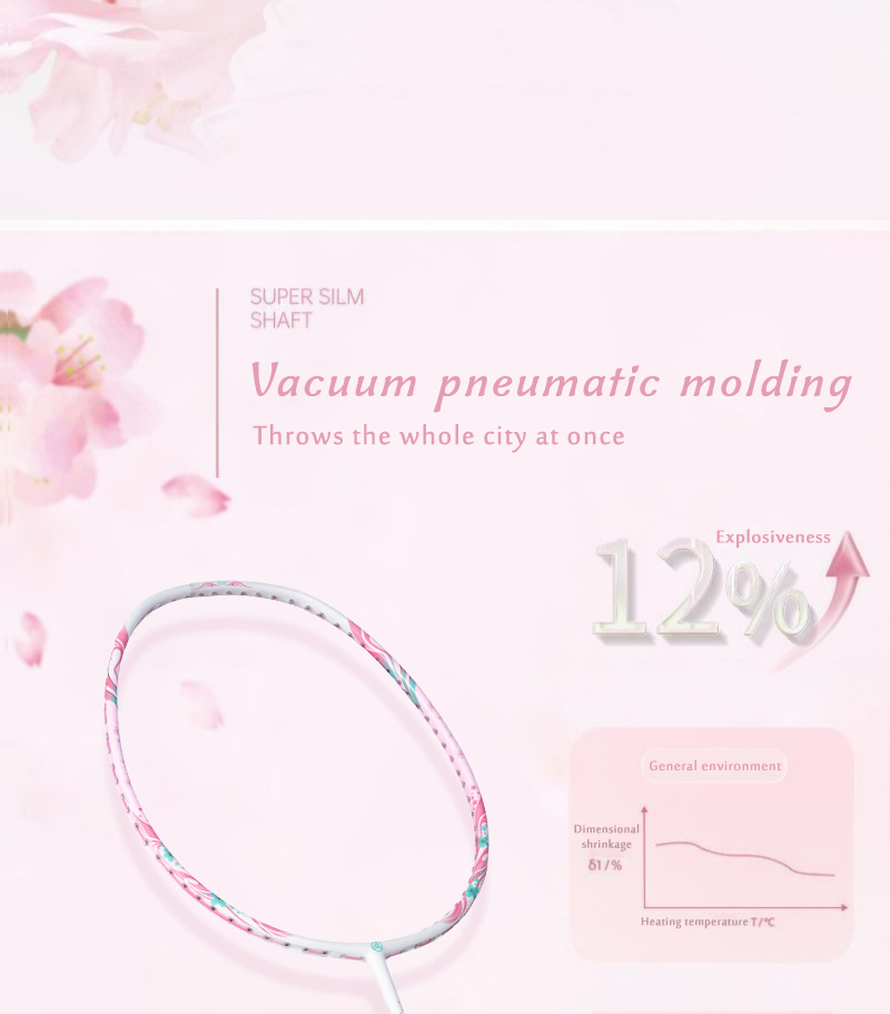 ALP New Cherry 4U 25LBS Badminton Racket 100% Full Carbon Fiber ...