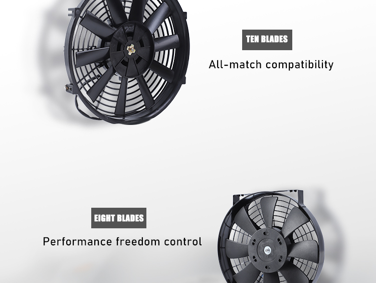 SANDEN Auxiliary Fan For Car Aircon 24V/12V 80W 8/10'' Heavy Duty ...