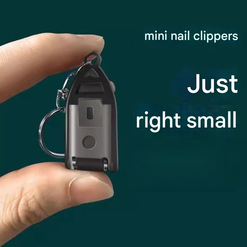Practical Folding Nail Clippers Mini Portable with Keychain Stainless ...