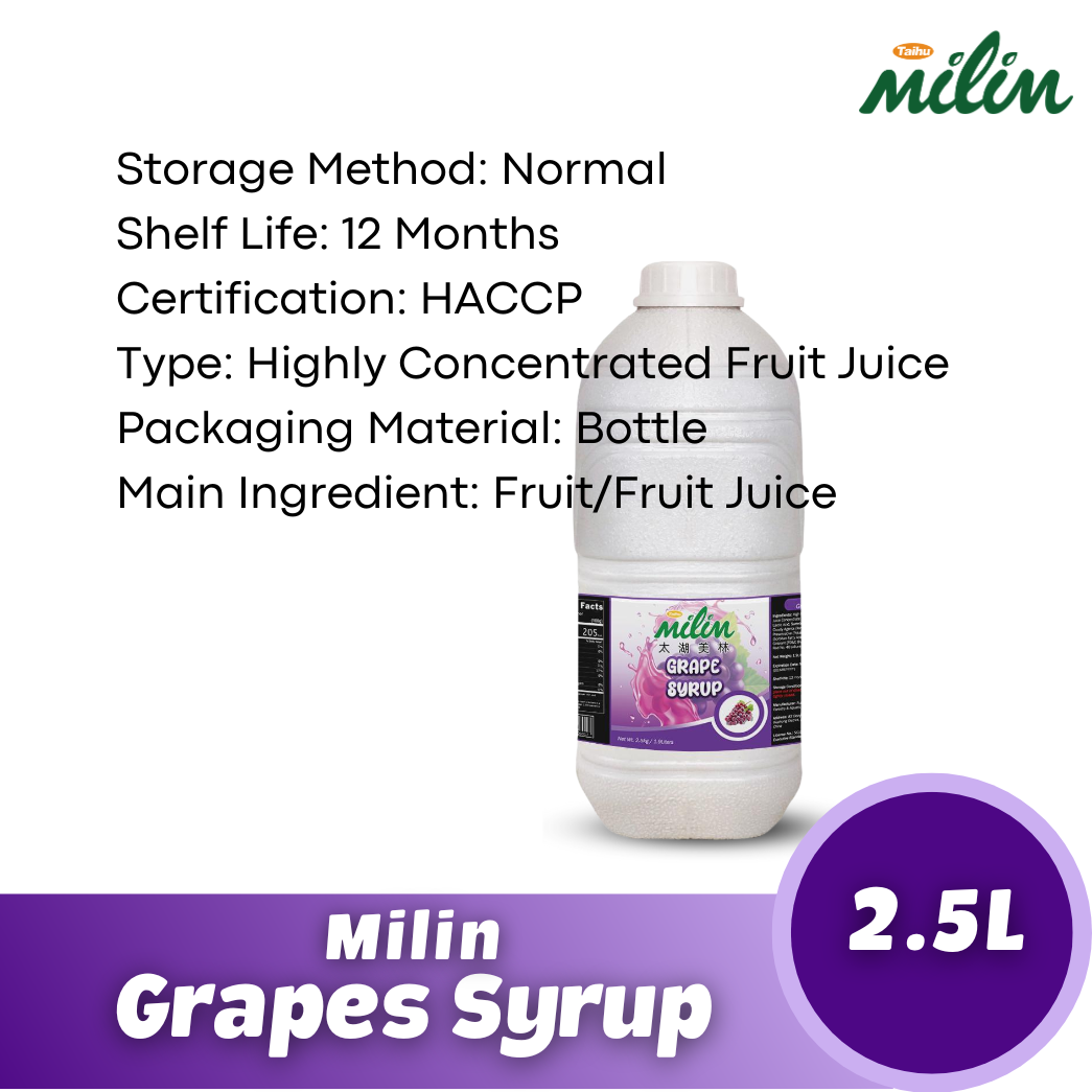 MILIN Highly Concentrated Grapes Syrup 2.5kg | Shopee Philippines