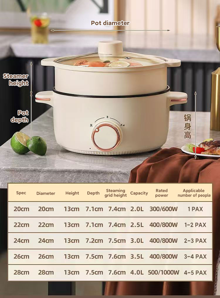 5L Multifunctional Electric Cooker Non stick Rice Cooker Electric ...