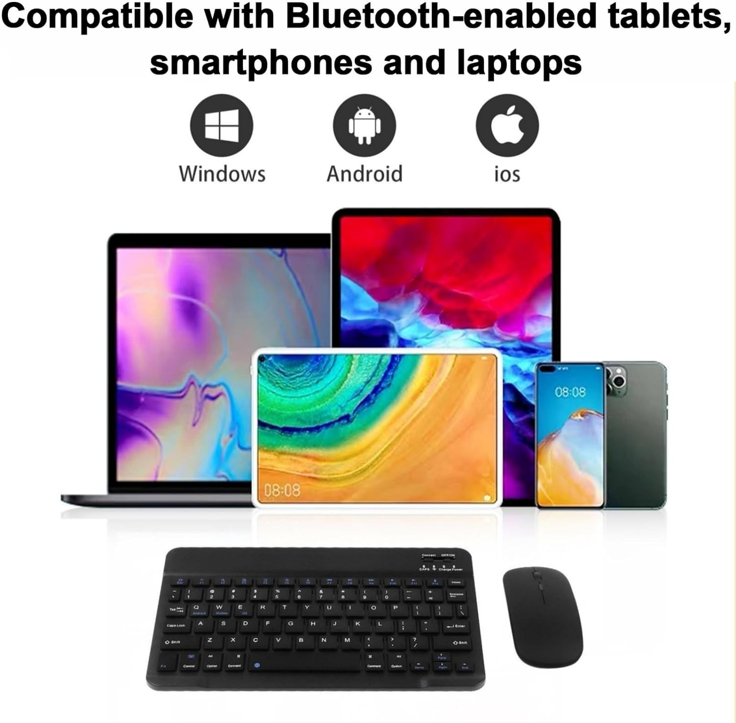 10 inch Wireless Bluetooth Mobile Mini Keyboard And Mouse Suitable For ...