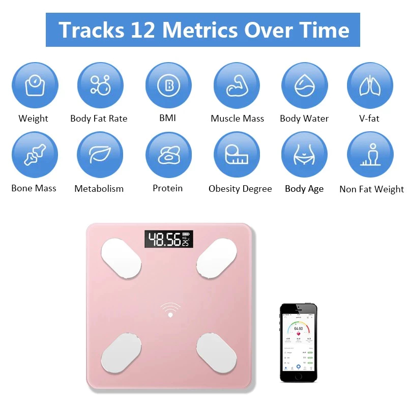 Gold Star Electronic Weighing Scale For Human 12in1 Smart Digital Scale ...