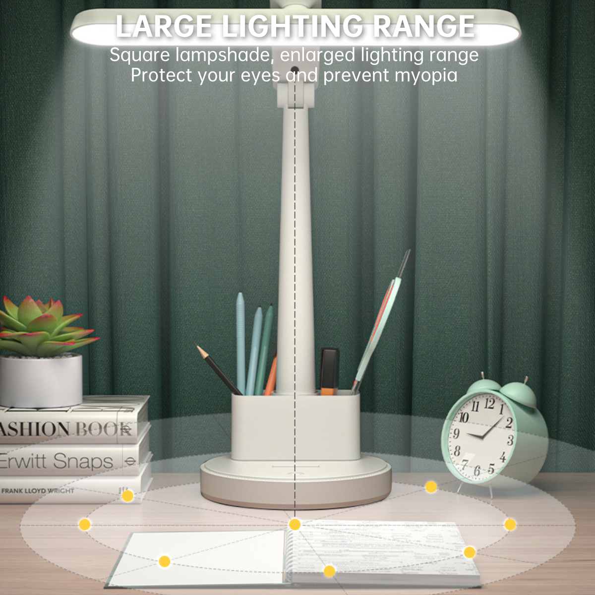 LED Foldable Desk Lamp Shade USB Study Light For Bedroom Flexible Table ...