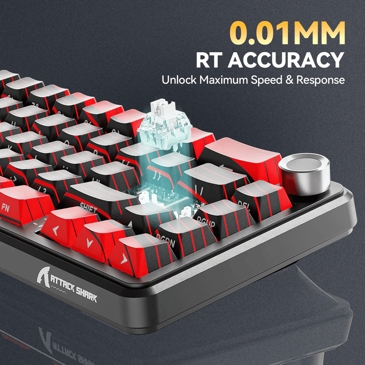 Attack Shark X65 PRO HE 65% Tri Mode 8KHz Rapid Trigger Mechanical ...