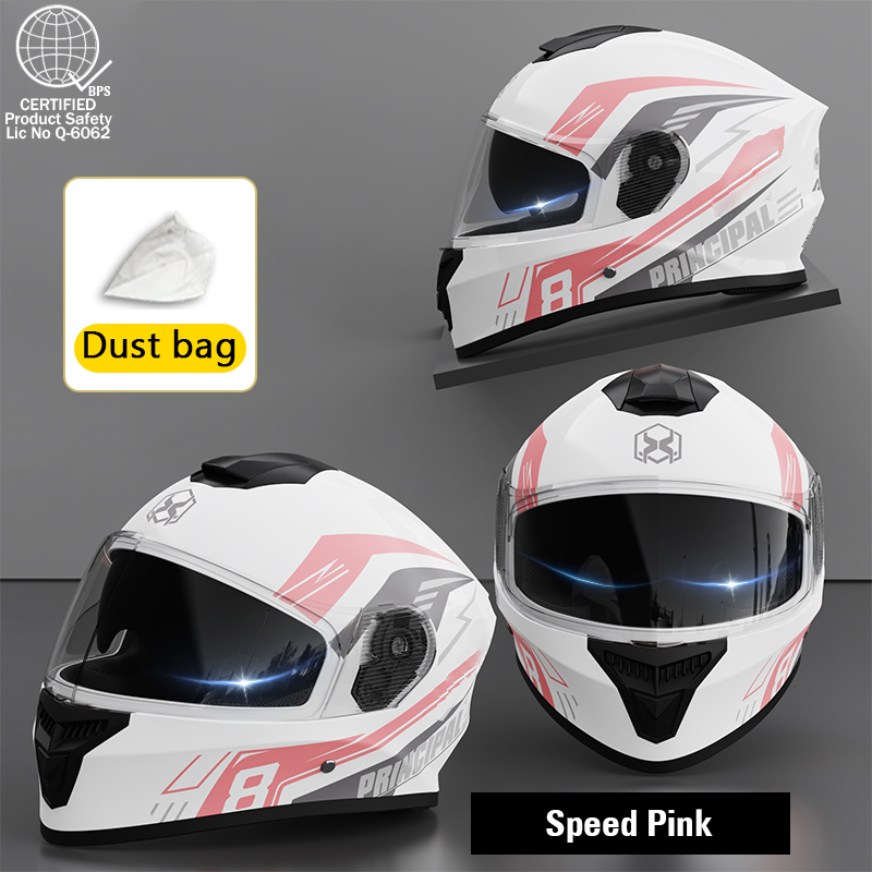 AXK 902 dual lens motorcycle helmet unisex full face helmet with ICC ...