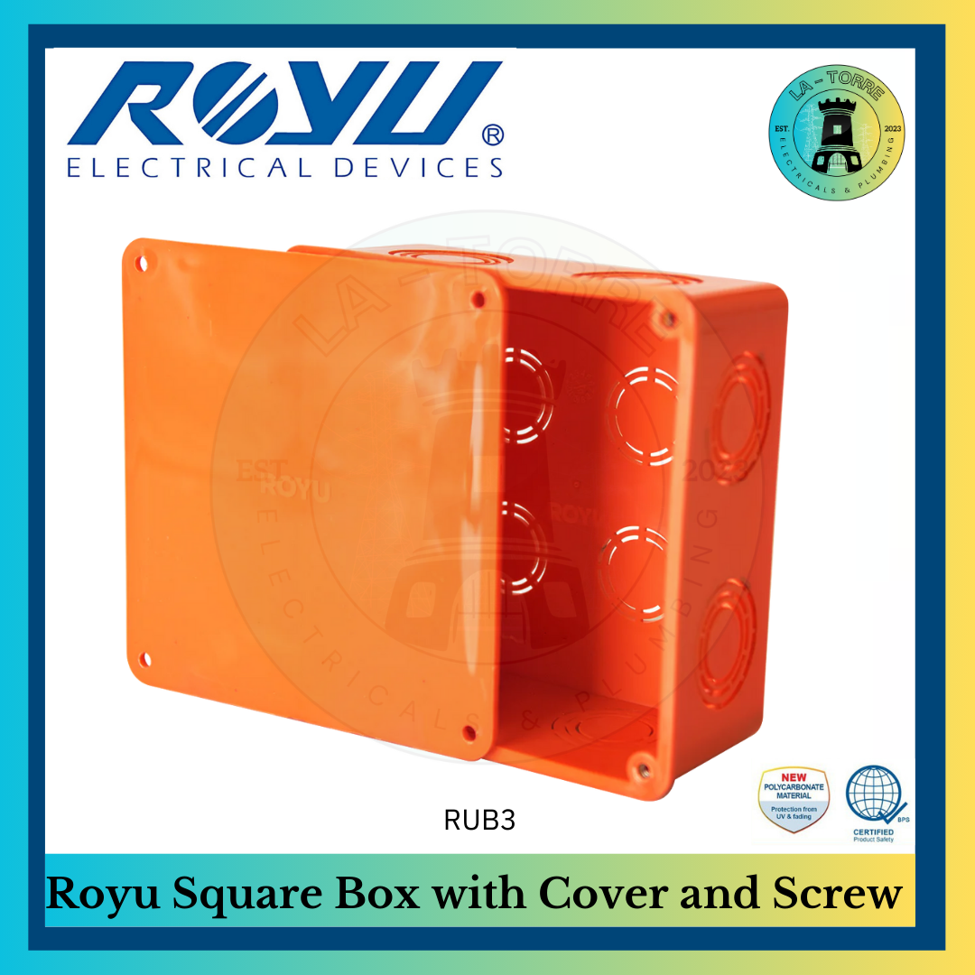ROYU SQUARE BOX WITH COVER AND SCREW | Shopee Philippines