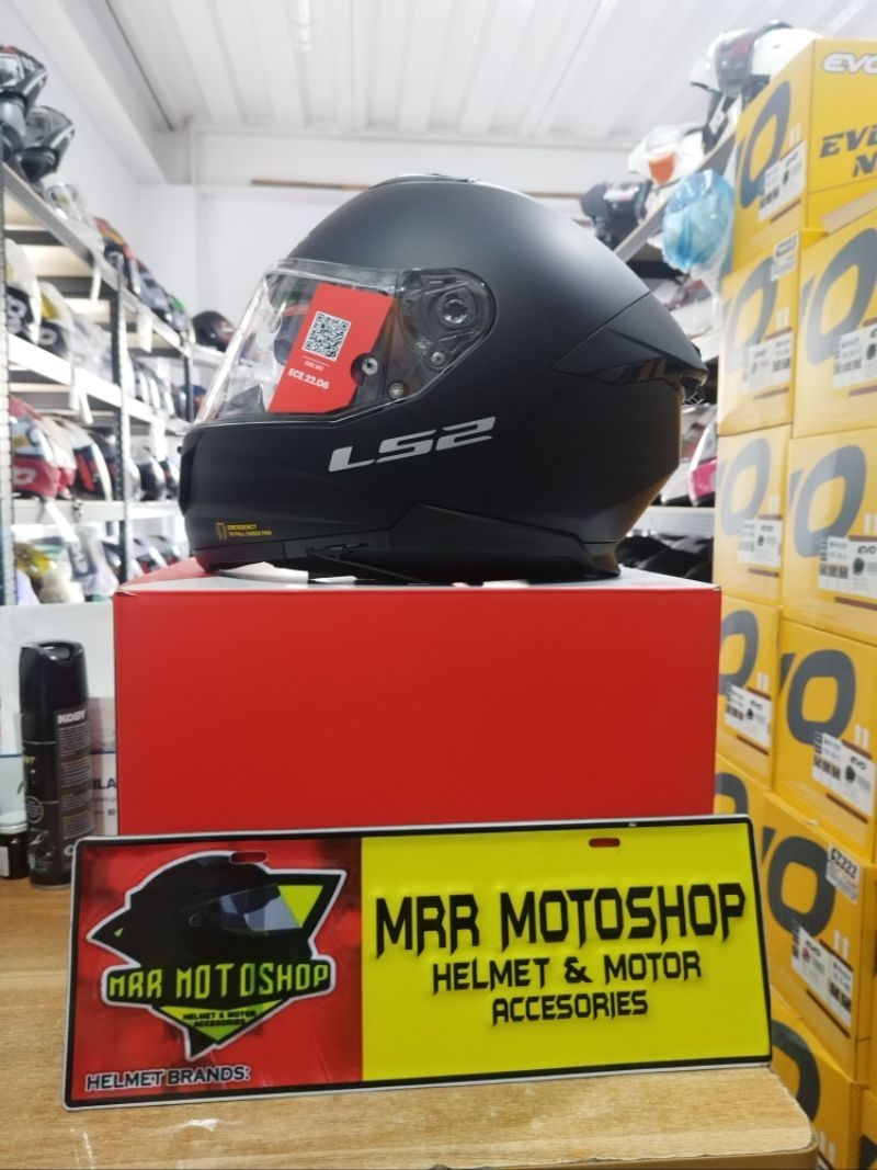 Ls2 stream evo II matteblack fullface helmet | Shopee Philippines