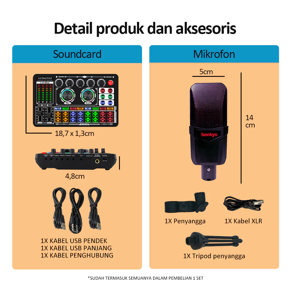 Bonkyo F999 Live Soundcard Audio Mixer with Effects Audio Interface ...
