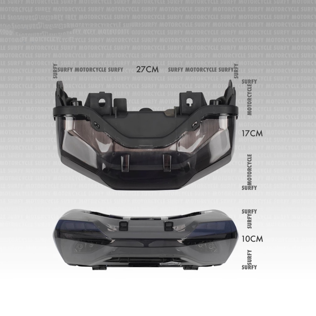 Honda ADV 160 / 150 Tail Light RGB Smoked Lampshade Waterproof 20Modes ...