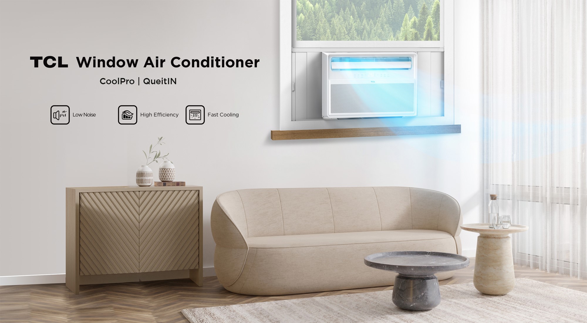 TCL Inverter Aircon Window Type Smart Air-conditioner CWI/UJE2, Whisper ...