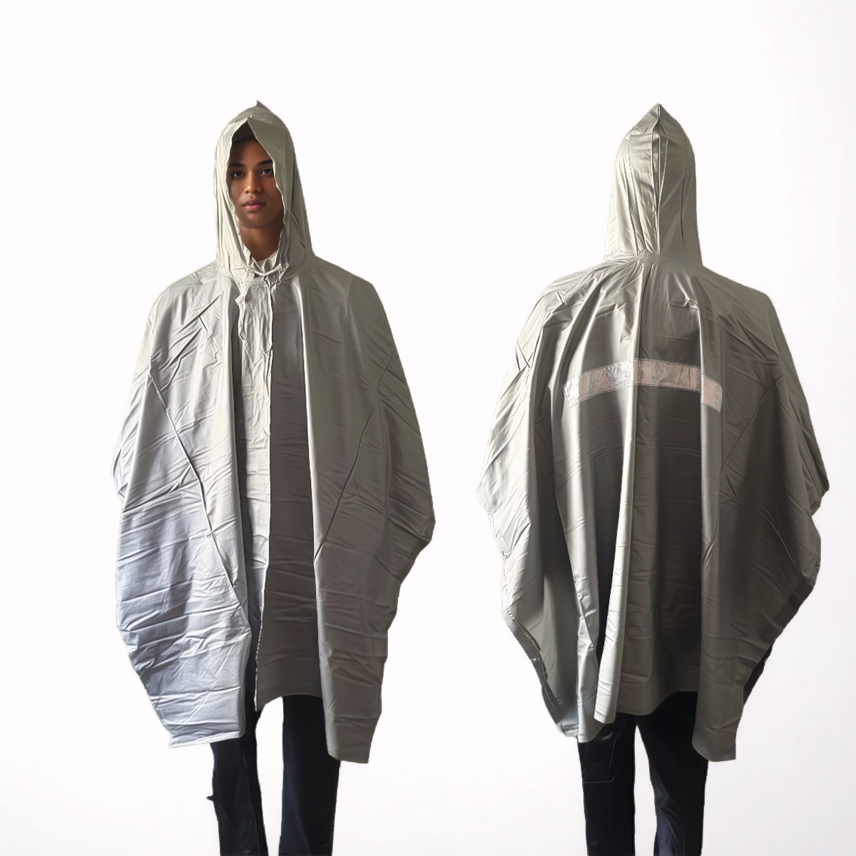 JBEE 822 Raincoat with Reflective Strips Outdoor Cycling Raincoat ...