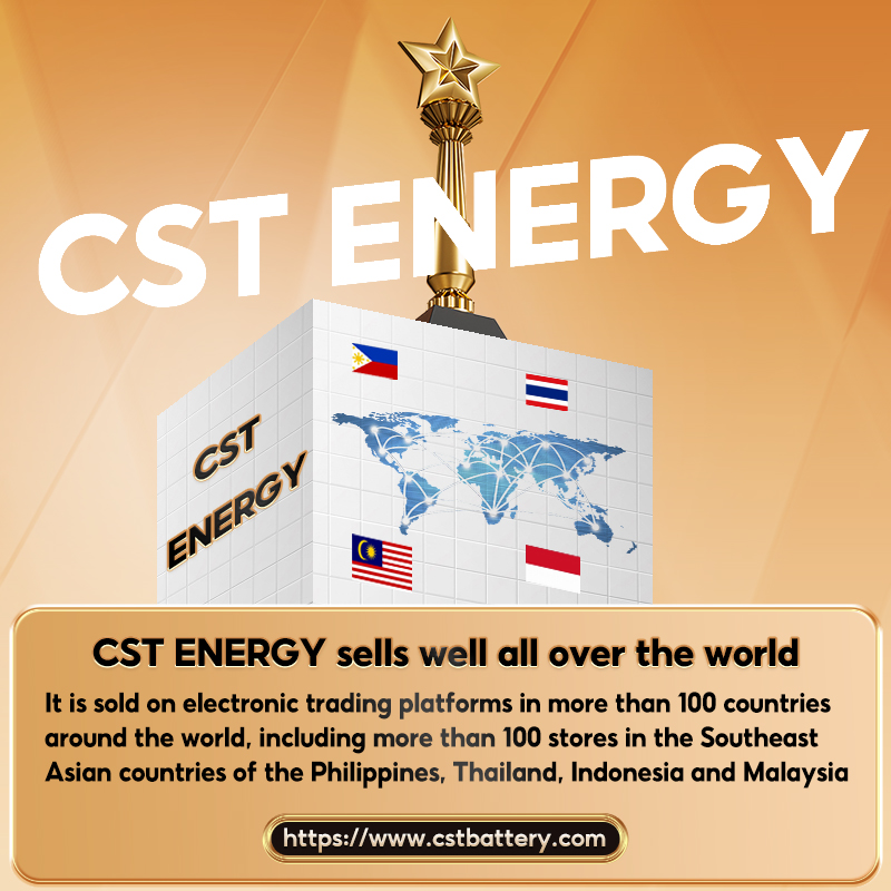 CST ENERGY LifePo4 Battery 12V 100AH with Bluetooth Lithium Battery 12V ...