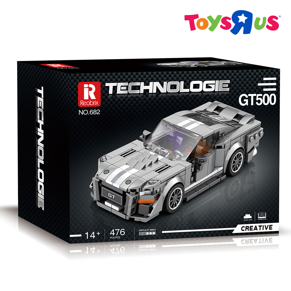 Reobrix Technologie Sports Car Gray No. 682 Building Blocks (437 Pieces ...